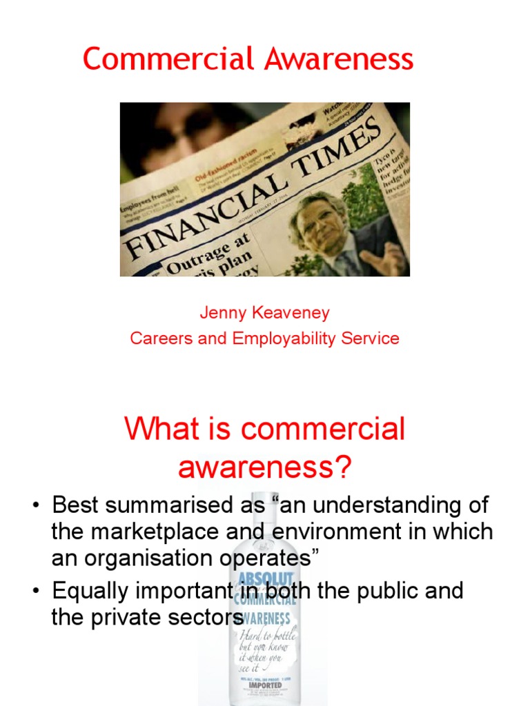 Understanding Commercial Awareness | PDF | Business | Banks