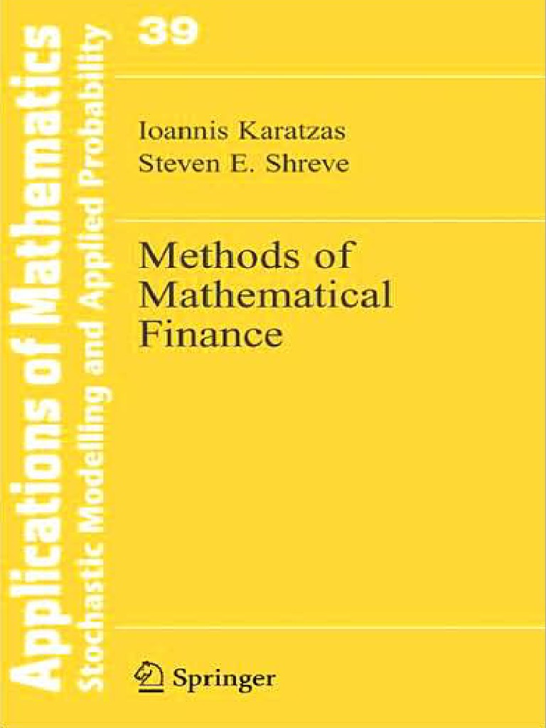 Methods of Mathematical Finance-Karatzas Shreve | PDF