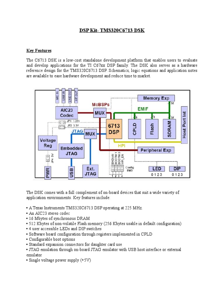 Tms320c6713 Dsk Digital Signal Processor Booting 