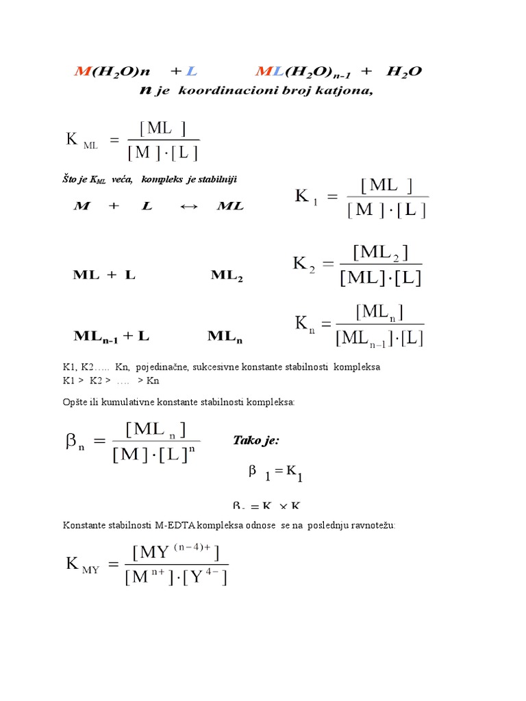 Analiticka Hemija-Formule | PDF