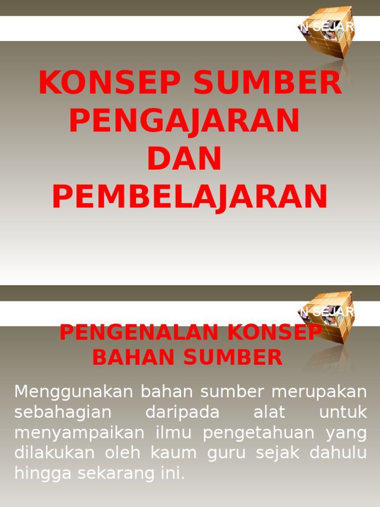 Tajuk 1 (Pengenalan Sumber PDP) | PDF