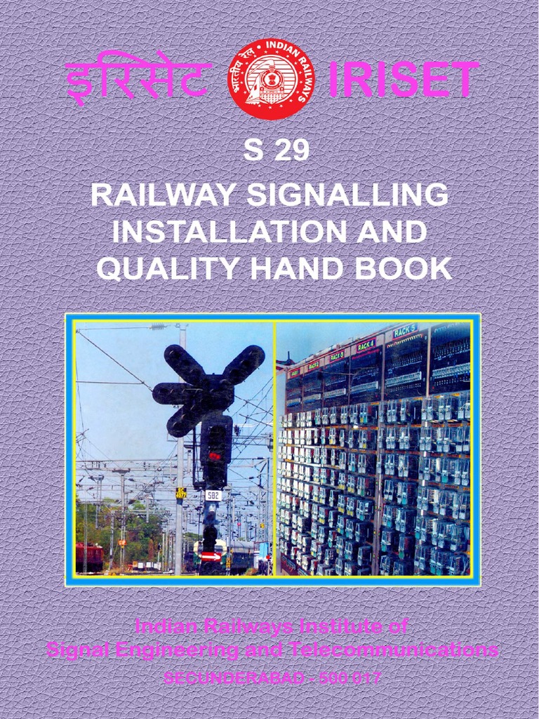 Railway Signalling Installation and Quality Hand Book | PDF | Power ...
