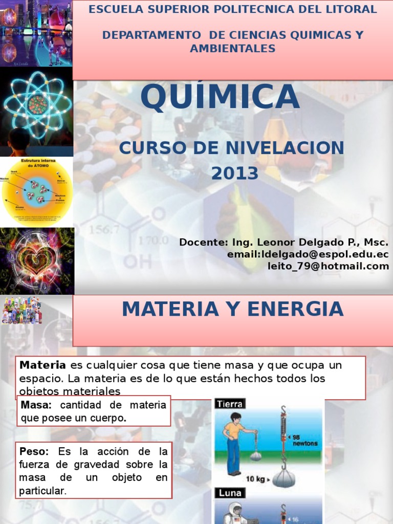 Capitulo 2 Materia y Energia | PDF | Importar | Química