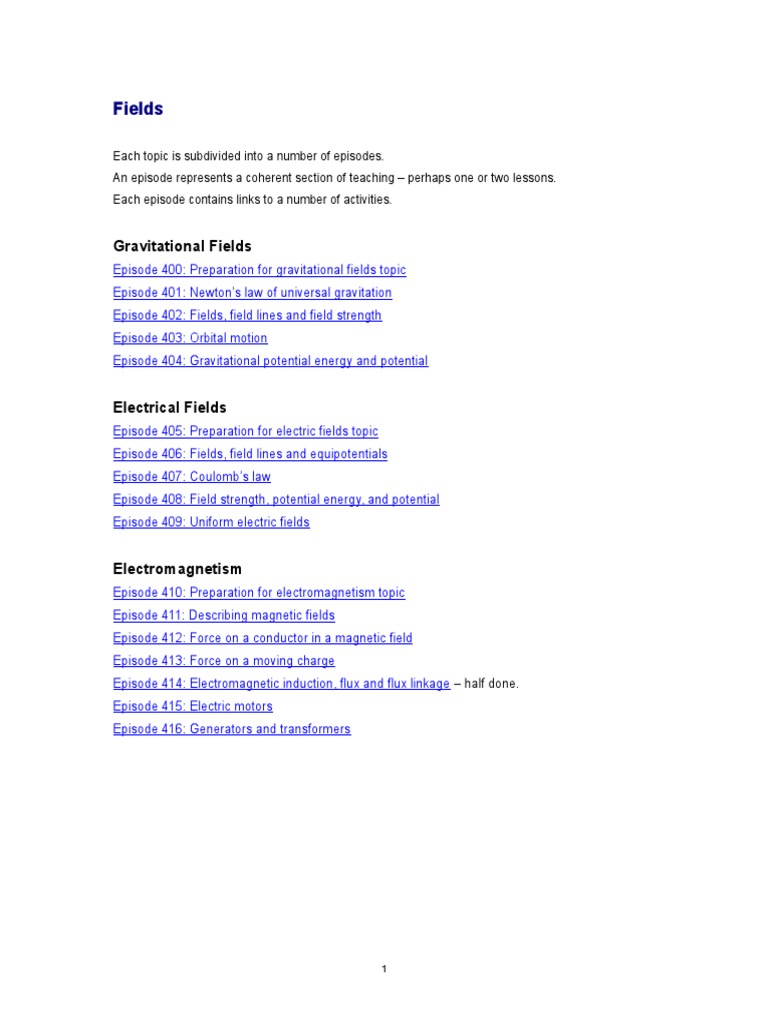 Fields Index | PDF