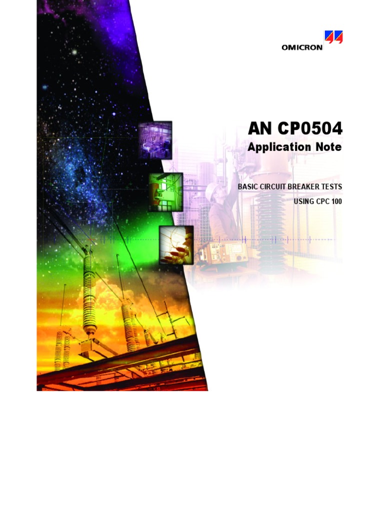 Application Note Circuit Breaker Tests | PDF | Relay | High Voltage