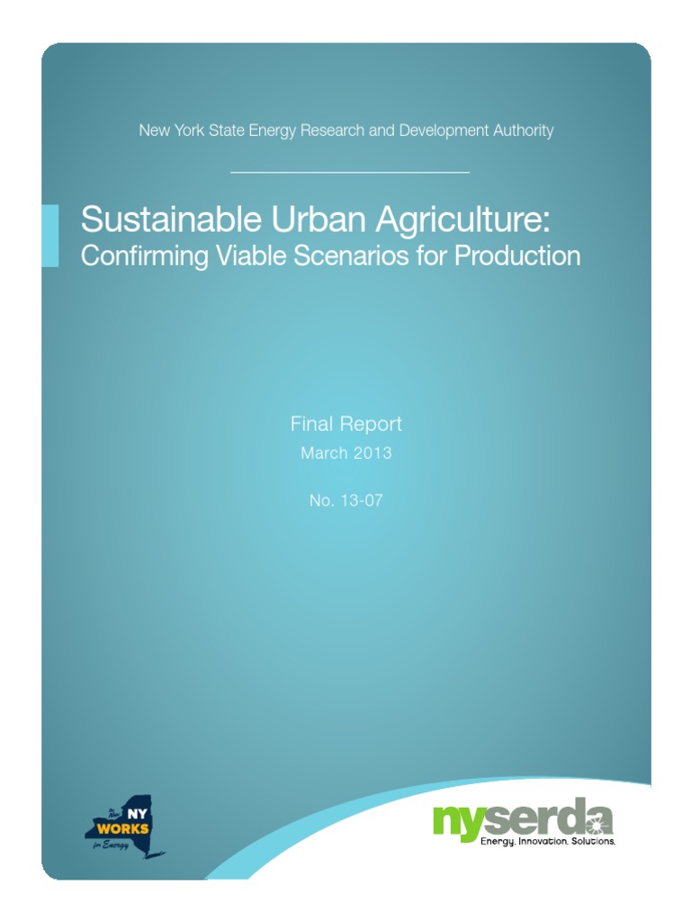 Sustainable Urban Agriculture | PDF | Urban Agriculture | Land Management