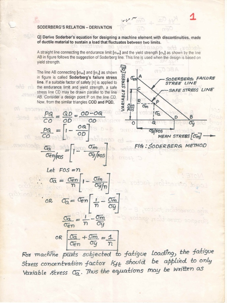 Soderberg Derivation | PDF
