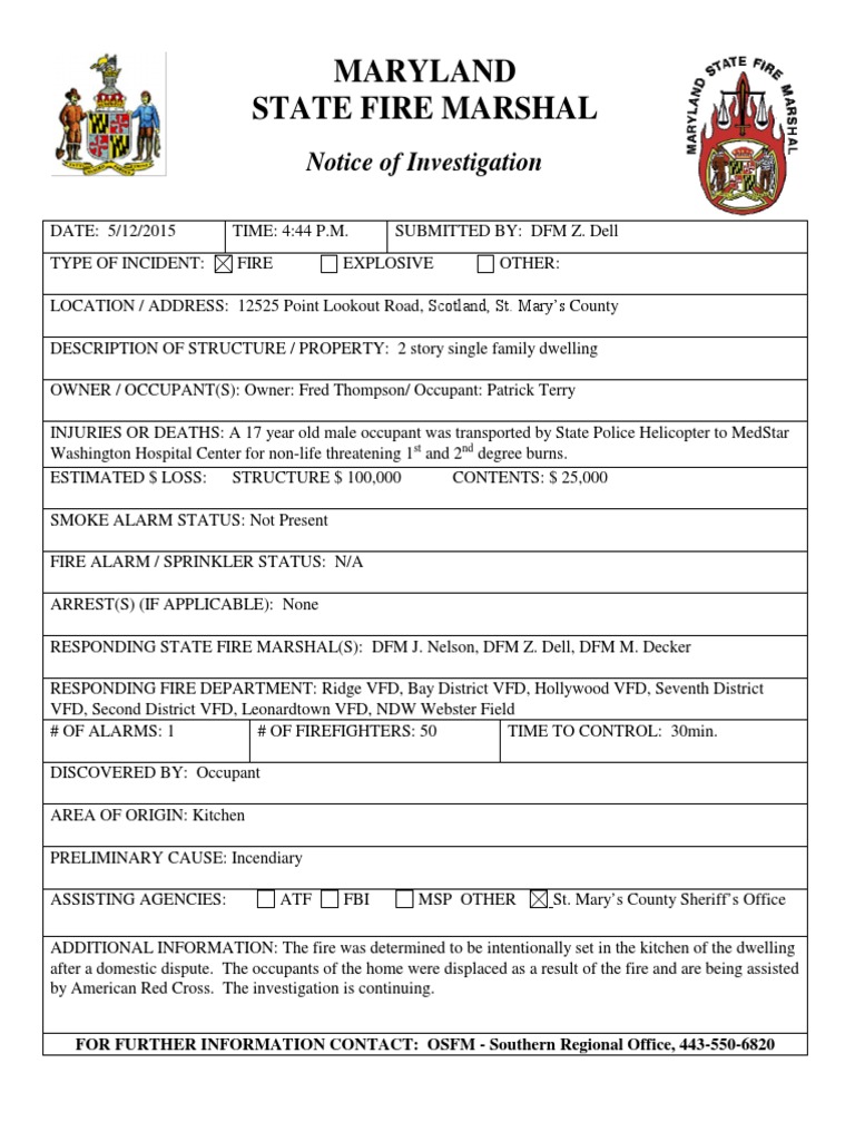 2015-05-12 ST Marys House Fire Scotland | PDF