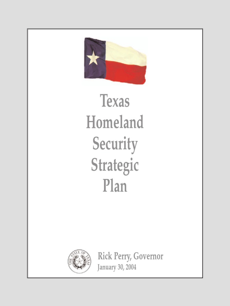 Perry's 2004 Strategic Plan For Homeland Security | PDF | United States ...