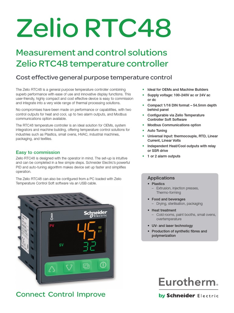 Controlador Zelio RTC48 - Datasheet PDF | PDF | Alternating Current | Relay