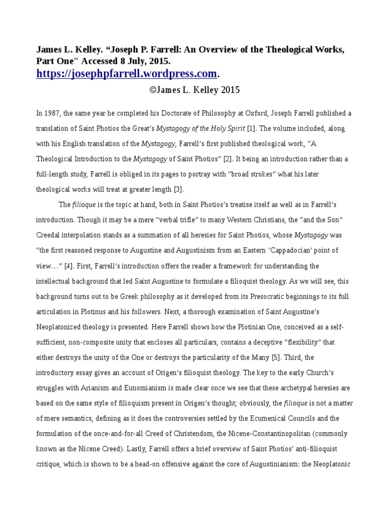 James L. Kelley - Joseph P. Farrell, An Overview of The Theological ...