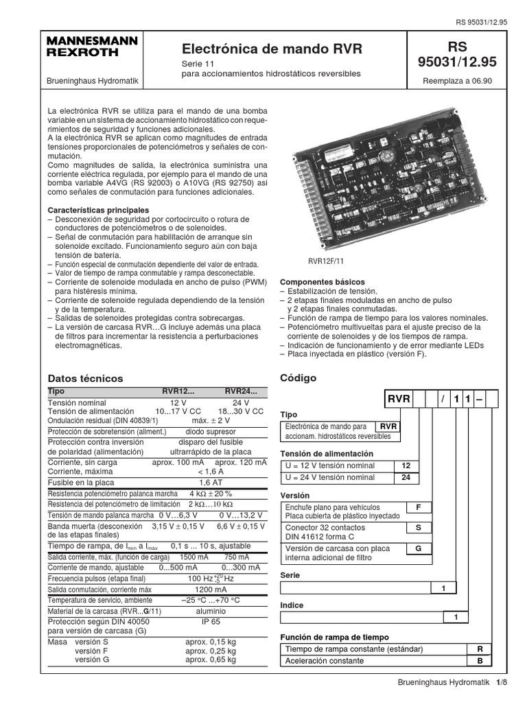 RVR 12F11 | PDF | Corriente eléctrica | Electrónica