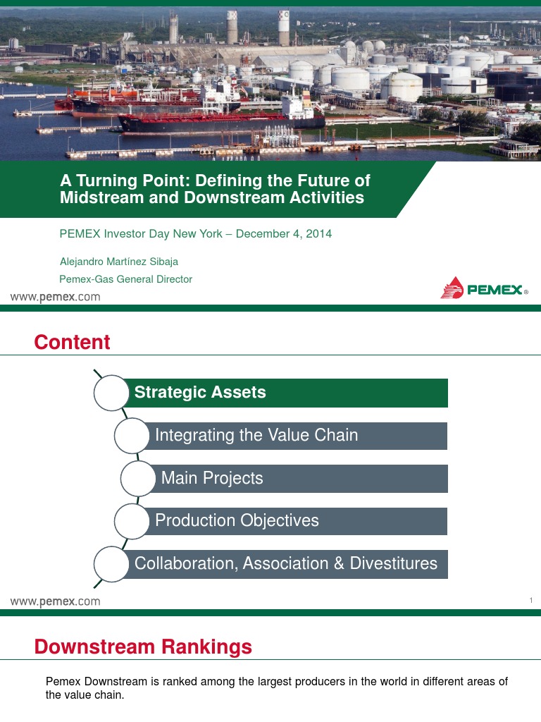 PEMEX Day NY - Industrial Transformation | PDF | Oil Refinery | Natural Gas
