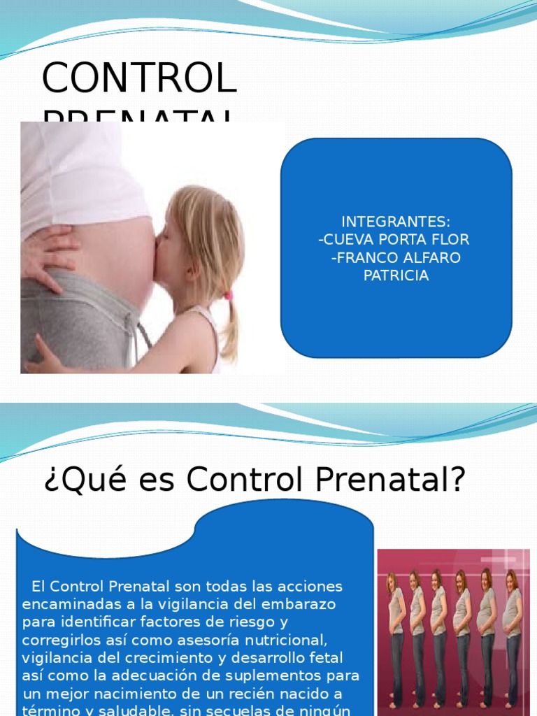 Control Prenatal Diapositiva 2 | El embarazo | Parto