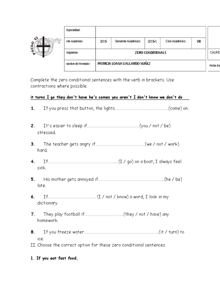 Zero Conditional | PDF | Grammar | Linguistic Typology