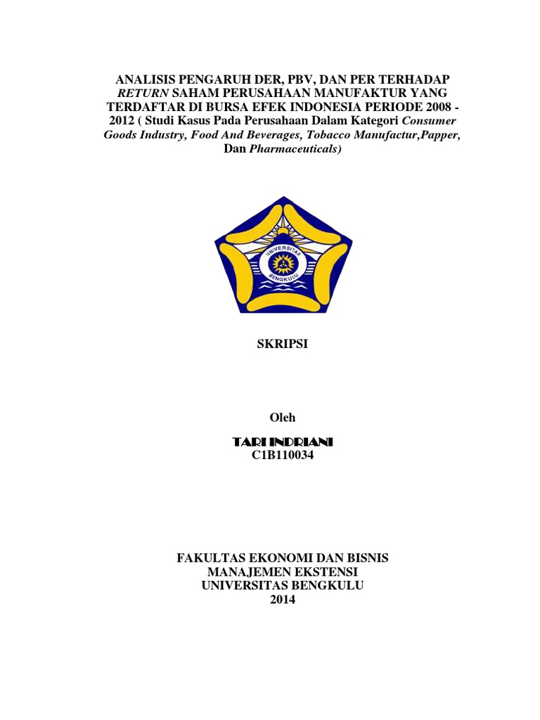 Pengaruh Per, PBV, Harga Saham | PDF