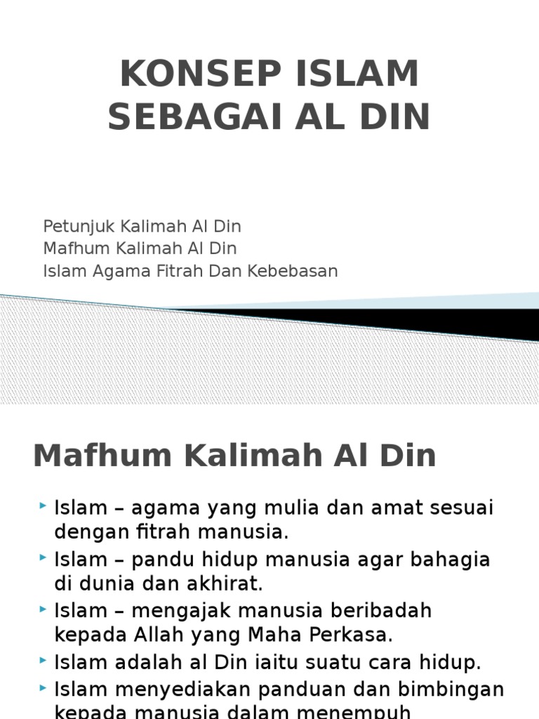 Kuliah 3 Petunjuk Kalimah Ad Din | PDF | Agama & Spiritualitas
