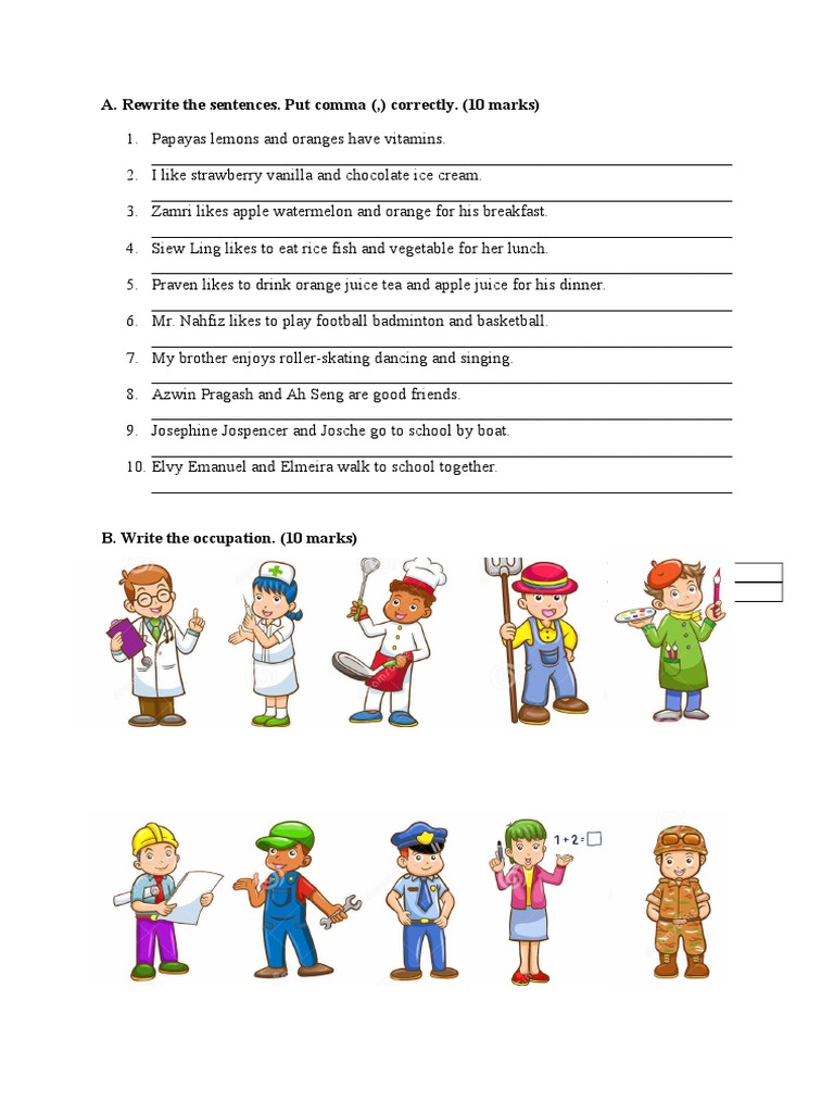 Sentence Correction and Writing Exercise | PDF | Games & Activities