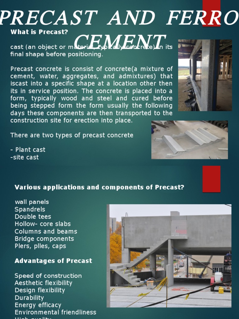 2 Precast and Ferro Cement | PDF | Precast Concrete | Concrete