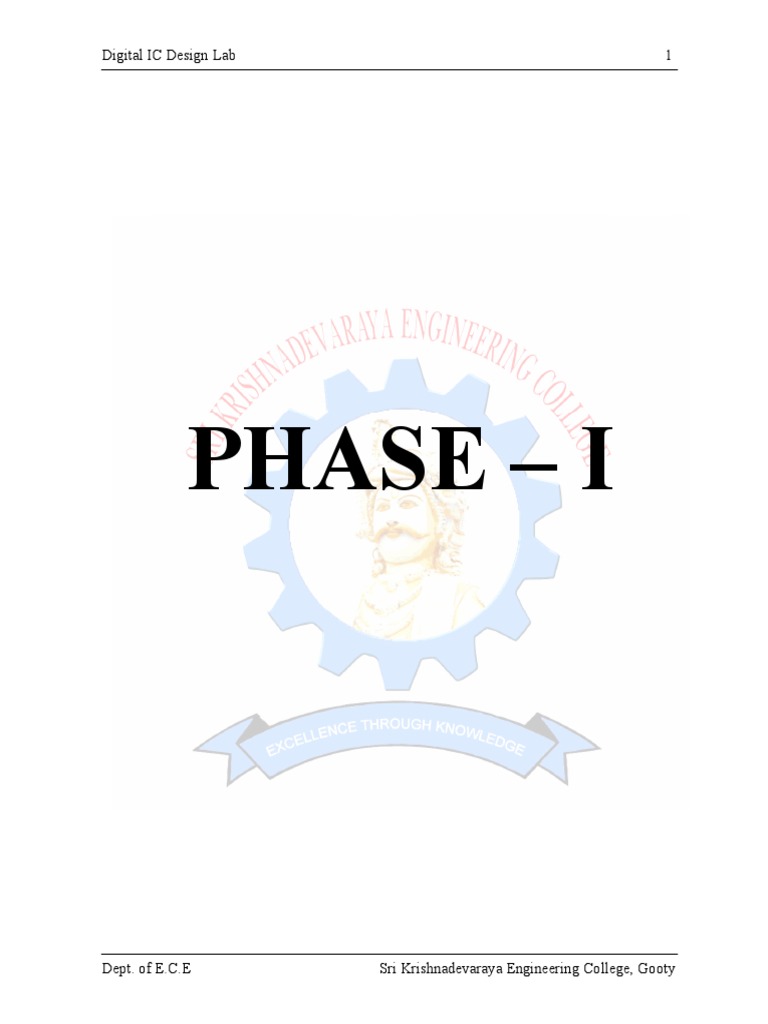 Digital Ic Design Lab Manual Final April 2013 Printing | PDF | Hardware ...