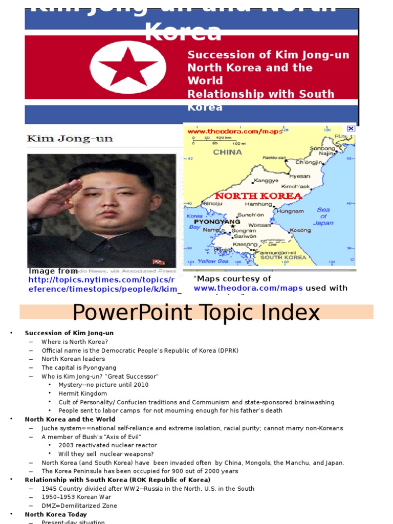 3 To 6 North Korea Power Point | PDF | North Korea | World Politics