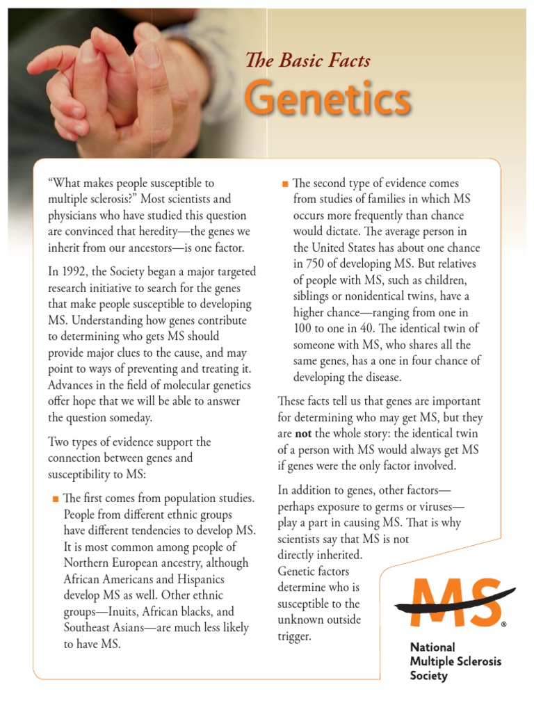 Brochure Genetics-The Basic Facts | PDF | Genetics | Single Nucleotide ...