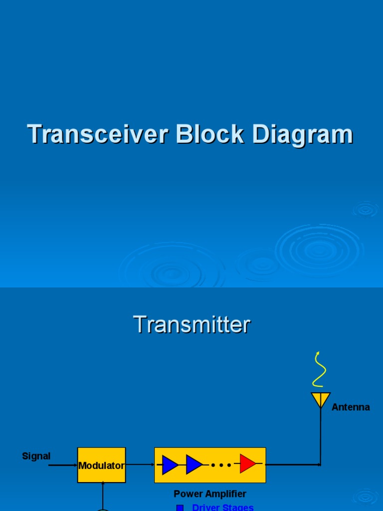 Transceiver Block Diagram | PDF