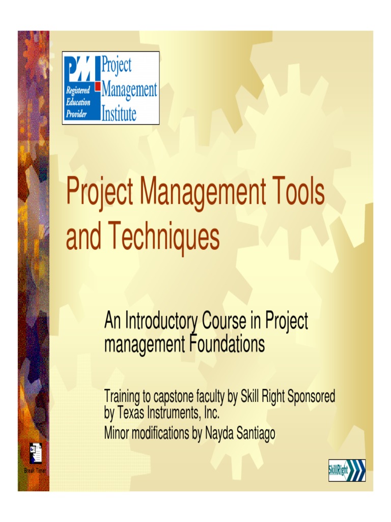 Project Management Tools & Techniques | PDF | Project Management | Projects