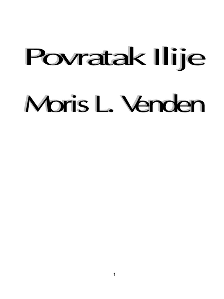 Povratak Ilije - Moris Venden | PDF