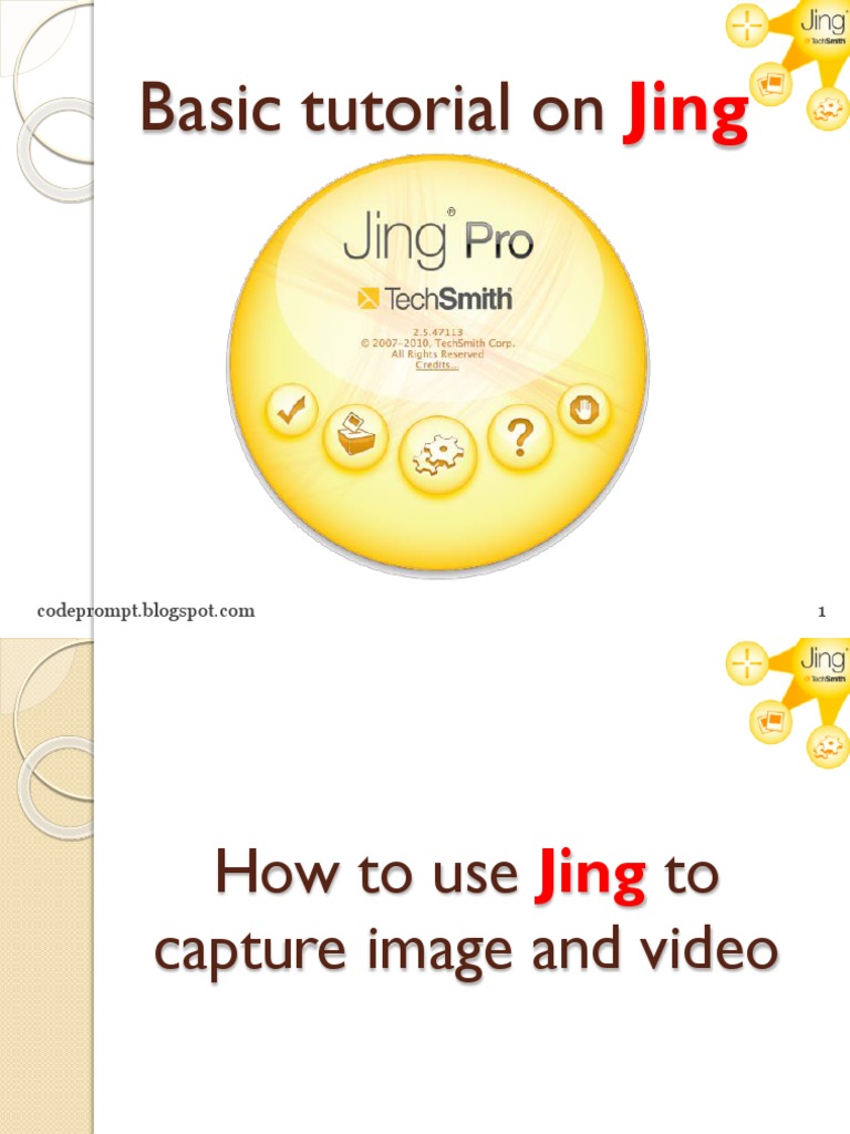 Tutorial On Jing | PDF | Web Browser | World Wide Web