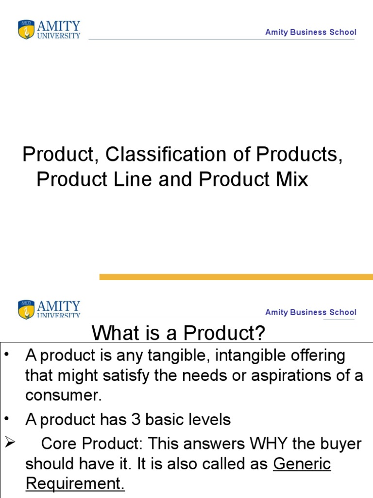 Classification of Product | PDF | Final Good | Product (Business)