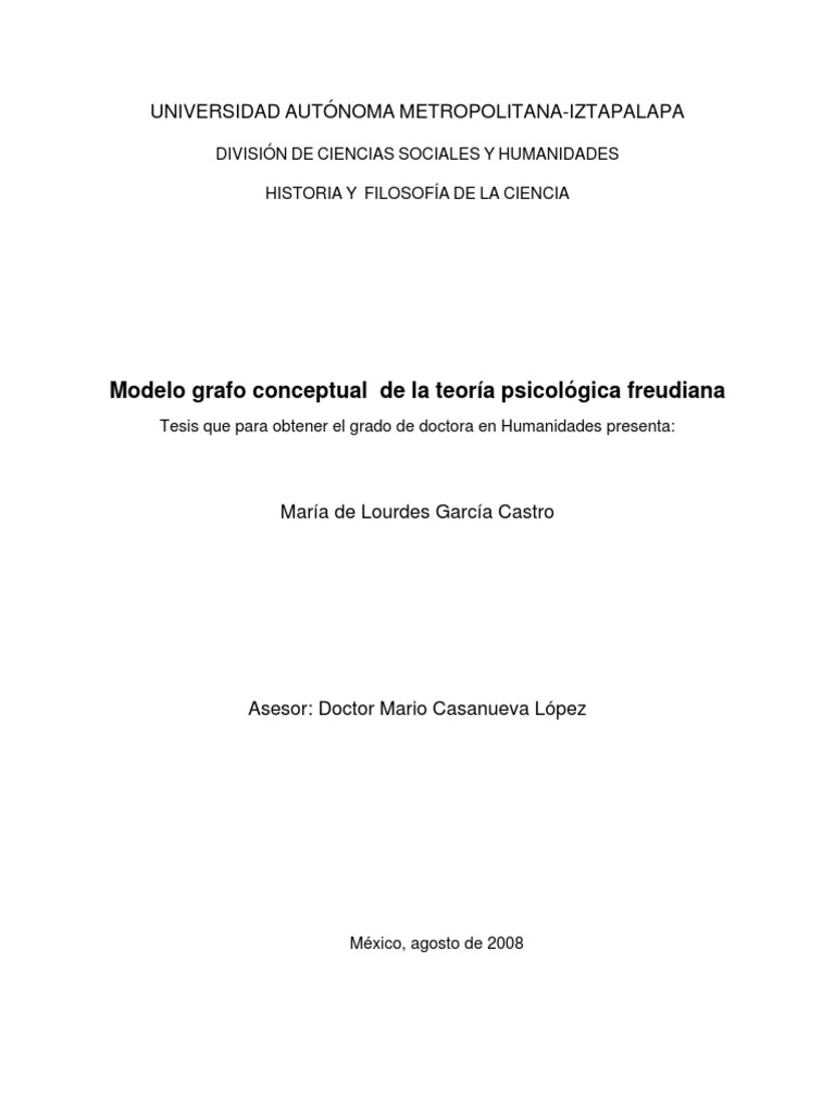 Modelo Grafo Conceptual de La Teoría Psicológica Freudiana | PDF ...