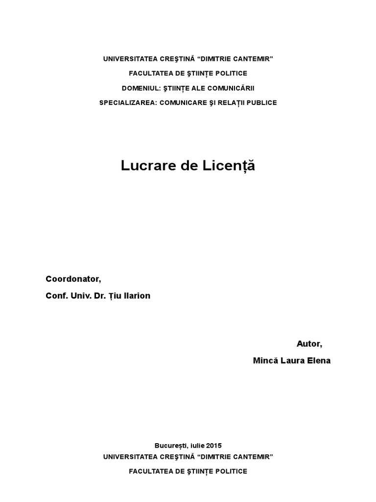 Licenta :) | PDF