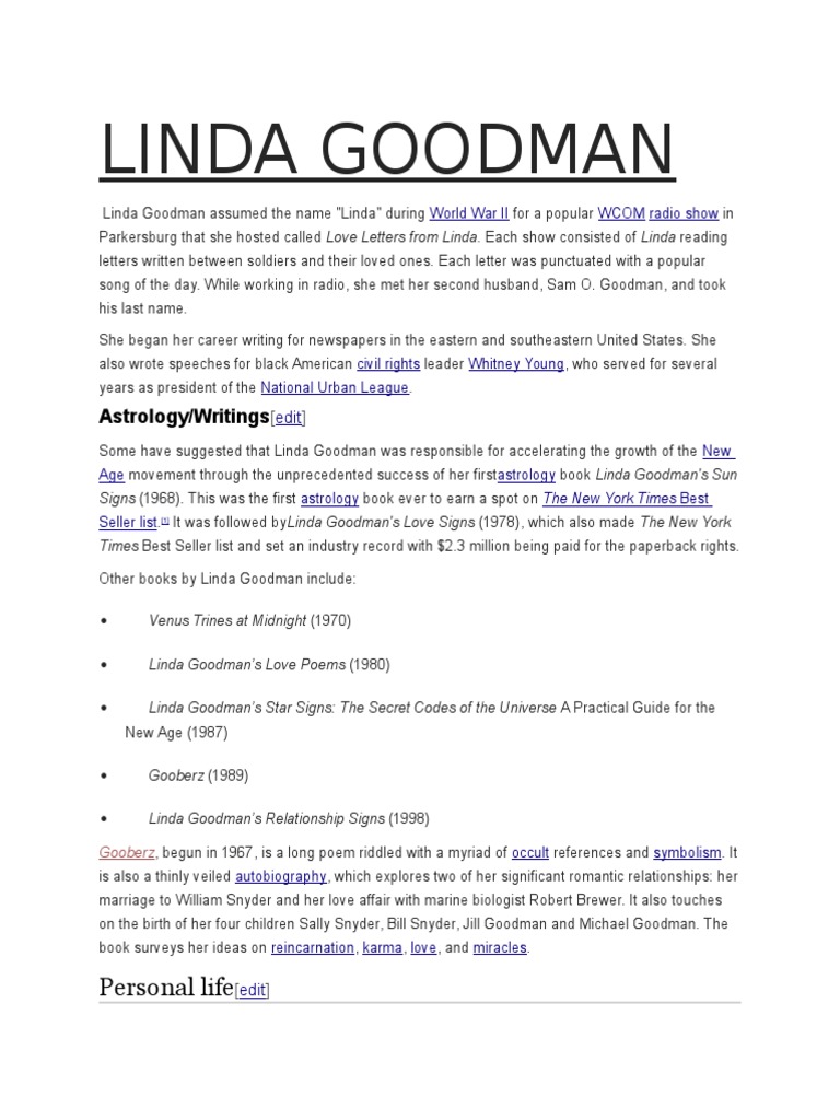LindA Goodman | PDF