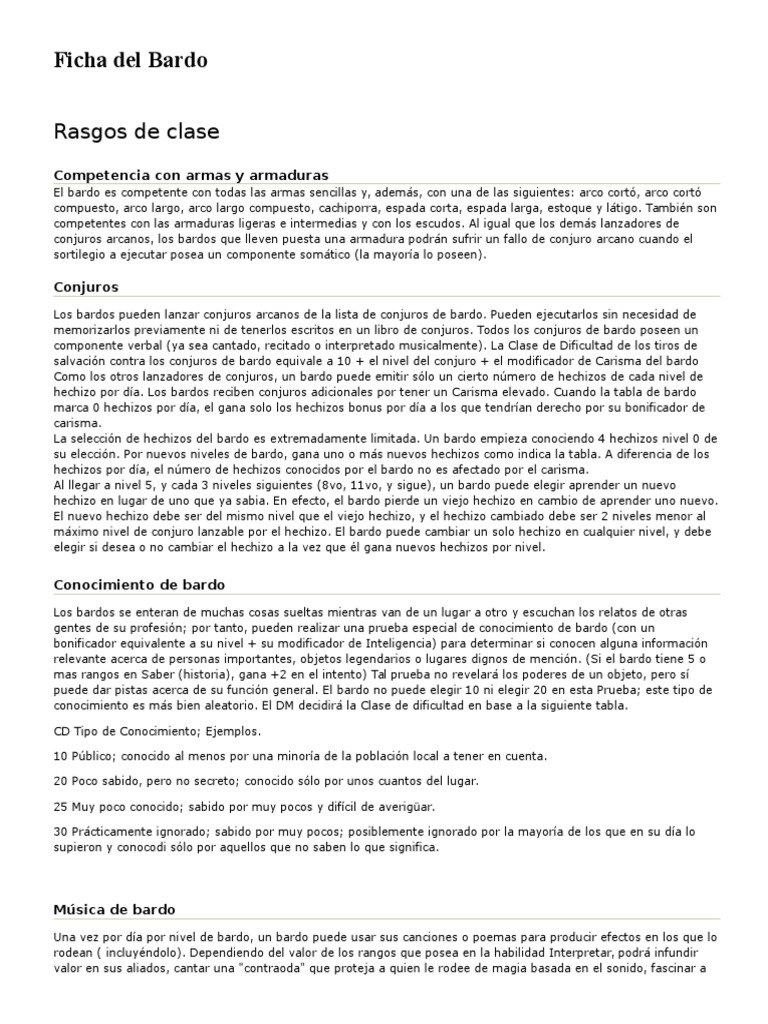 Ficha Del Bardo Casera | PDF | Shooting Sport | Bardo