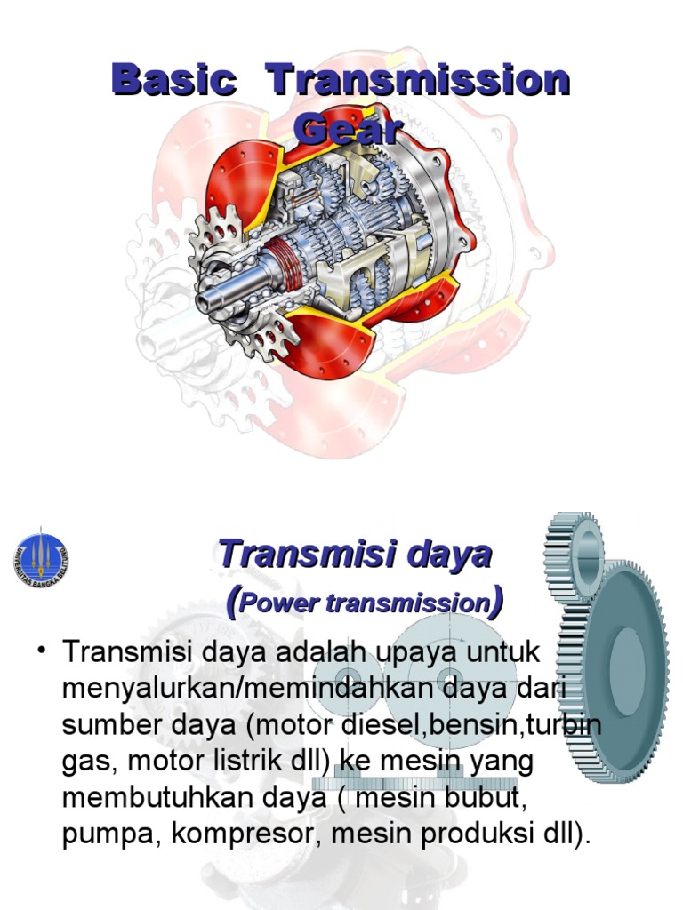 Basic Transmission Gear | PDF