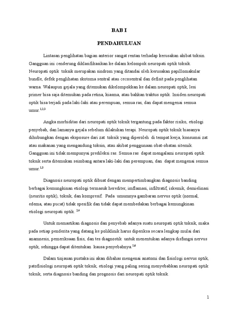 Neuropati Optik Toksik | PDF