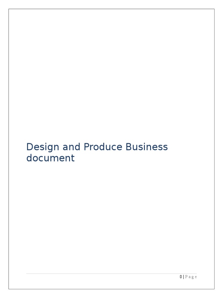 Design and Produce Business Document | PDF | Recruitment | Databases