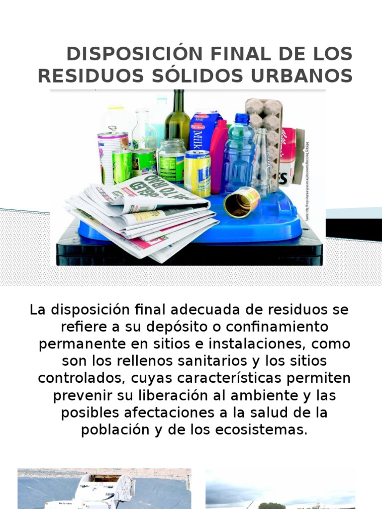 Rellenos Sanitarios en México: Métodos y Ventajas | PDF | Vertedero | Residuos