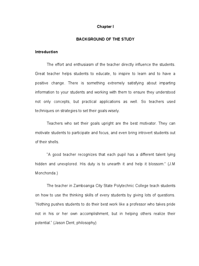 Teaching Goals Thesis (Incomplete) | PDF | Psychological Concepts | Behavior Modification