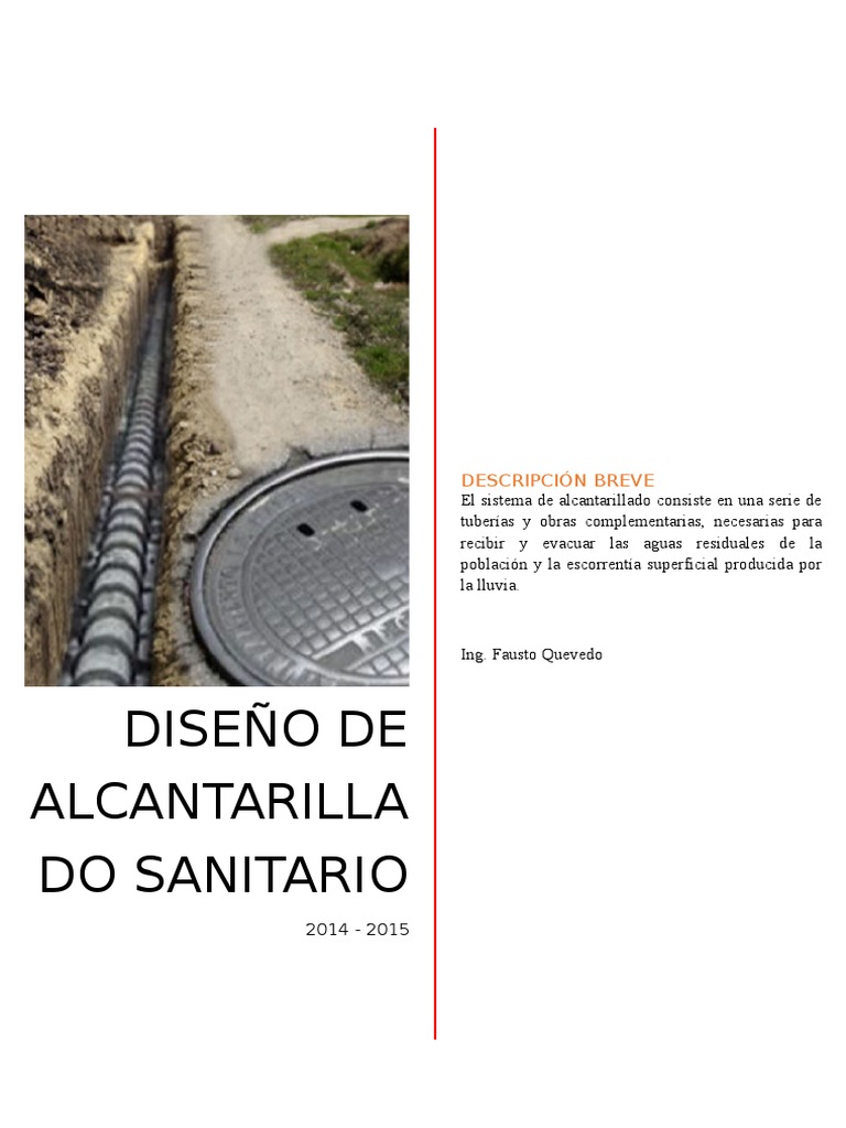 DiseÑo De Alcantarillado Sanitario Para Una Zona Comercial Doc