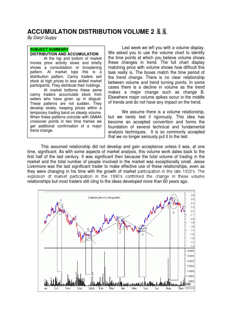 Accumulation Distribution Volume 2 | PDF | Market Trend | Stocks