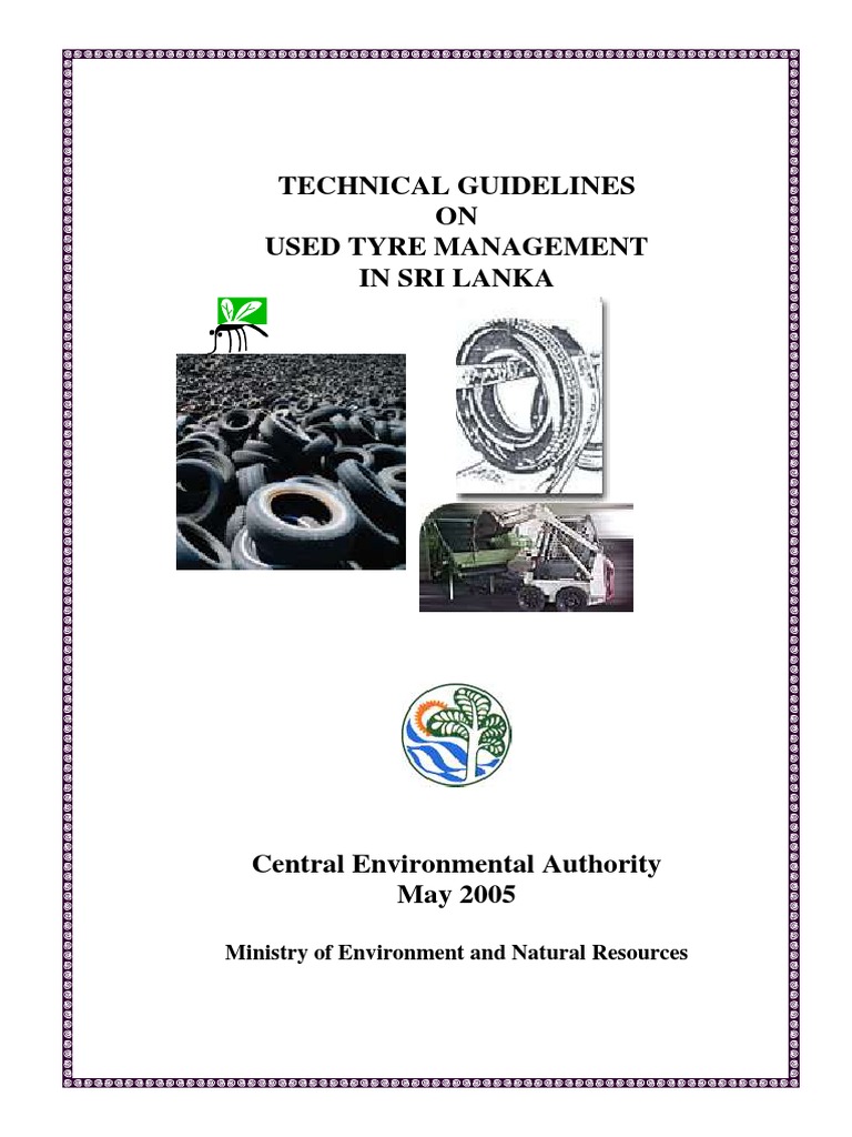 Used Tyre Management Guidelines | PDF | Tire | Recycling