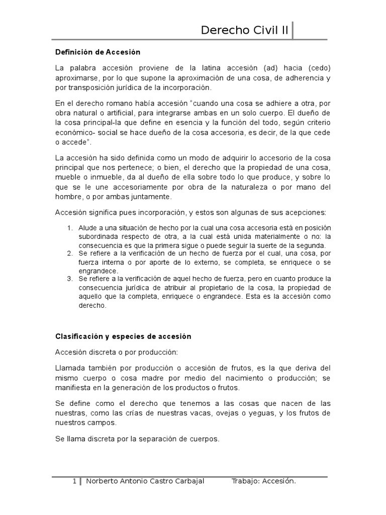 Definición de Accesión | PDF | Propiedad | Información del gobierno