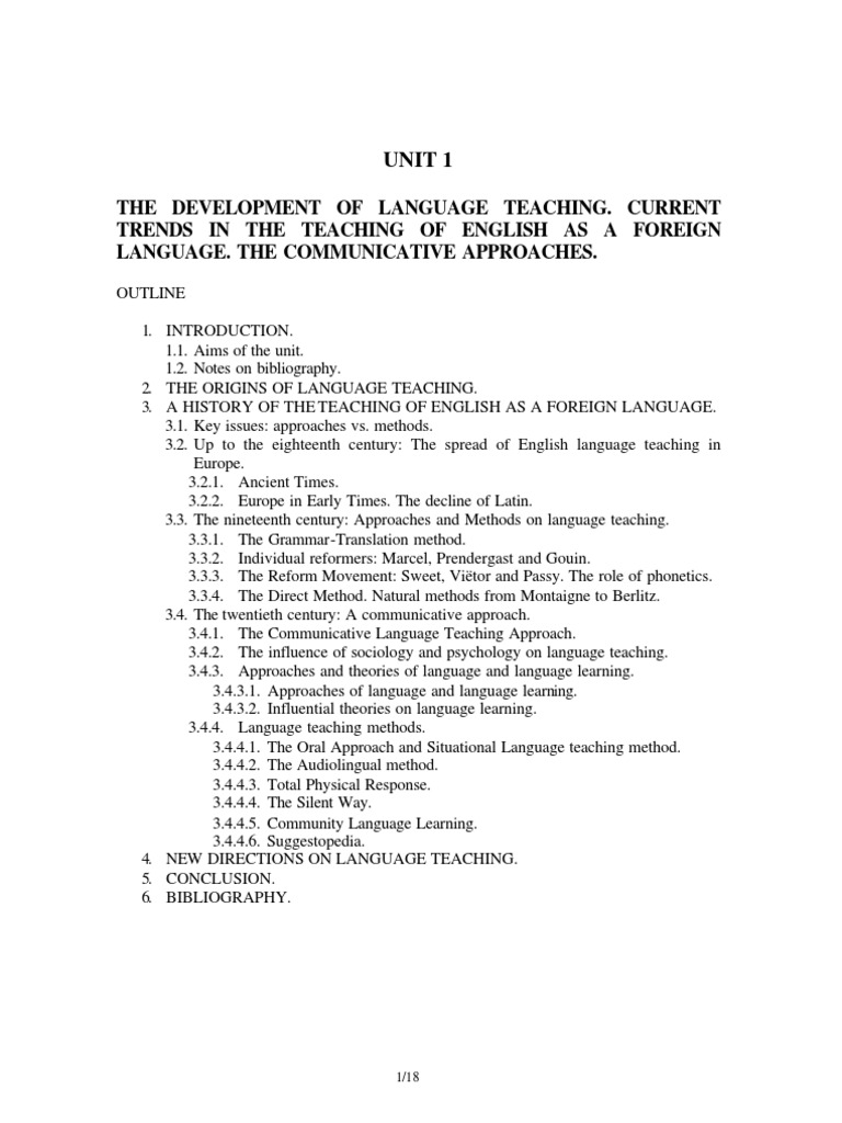 The Evolution of Language Teaching. Current Trends in The Teaching of ...