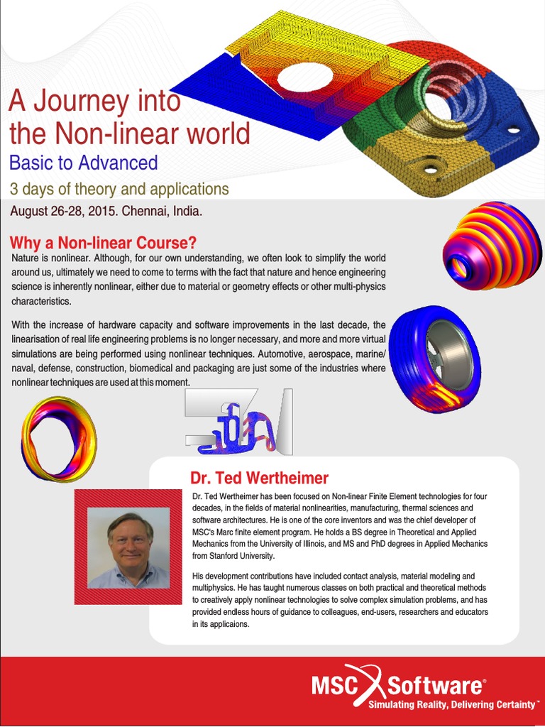 Non Linear FEA Course - Basic To Advanced | PDF | Finite Element Method ...