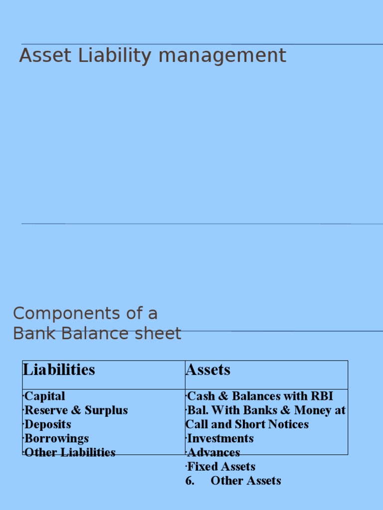 Asset Liability Management | PDF | Swap (Finance) | Market Liquidity