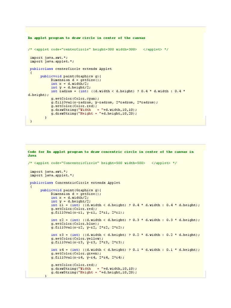 Programs | PDF | Multiplication | Java (Programming Language)