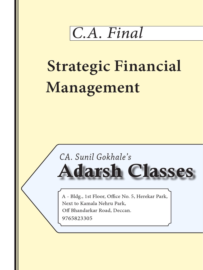 SFM | PDF | Cost Of Capital | Beta (Finance)