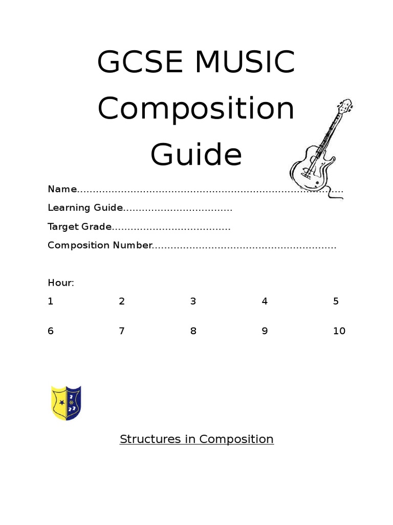 Gcse Music Composition Booklet | PDF | Musical Compositions | Song Structure